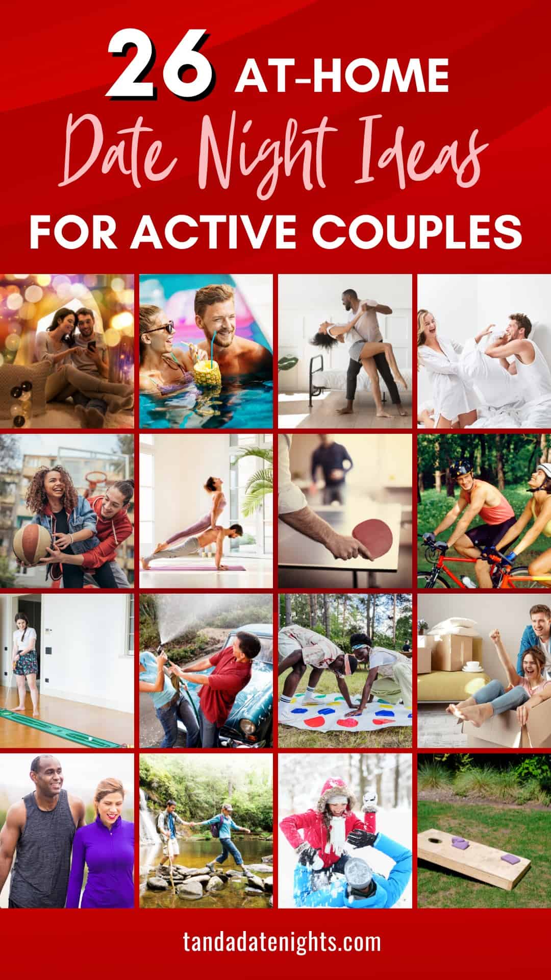 26 At-Home Date Night Ideas for Active Couples - T&A Date Nights