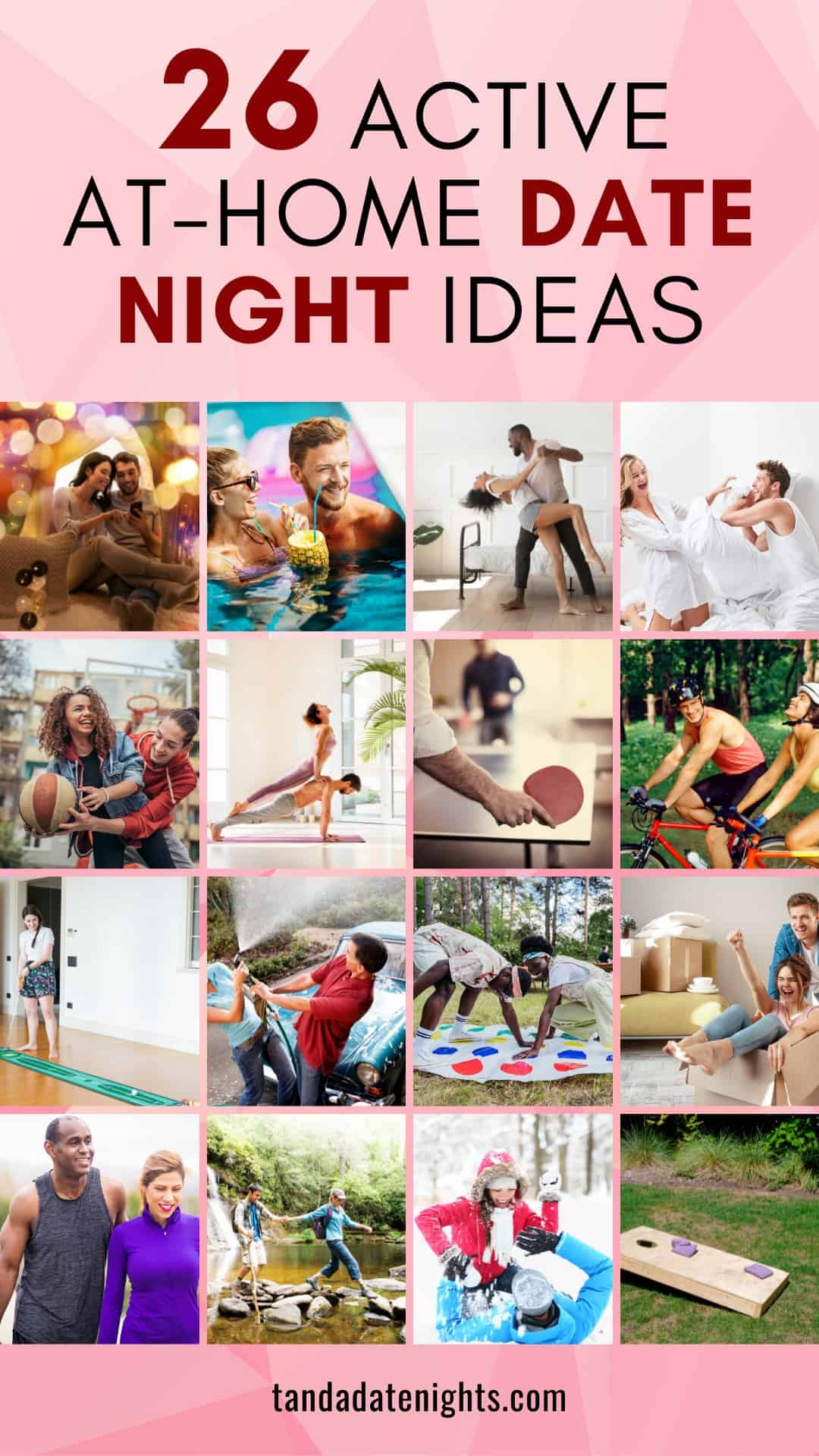 26 At-Home Date Night Ideas for Active Couples - T&A Date Nights